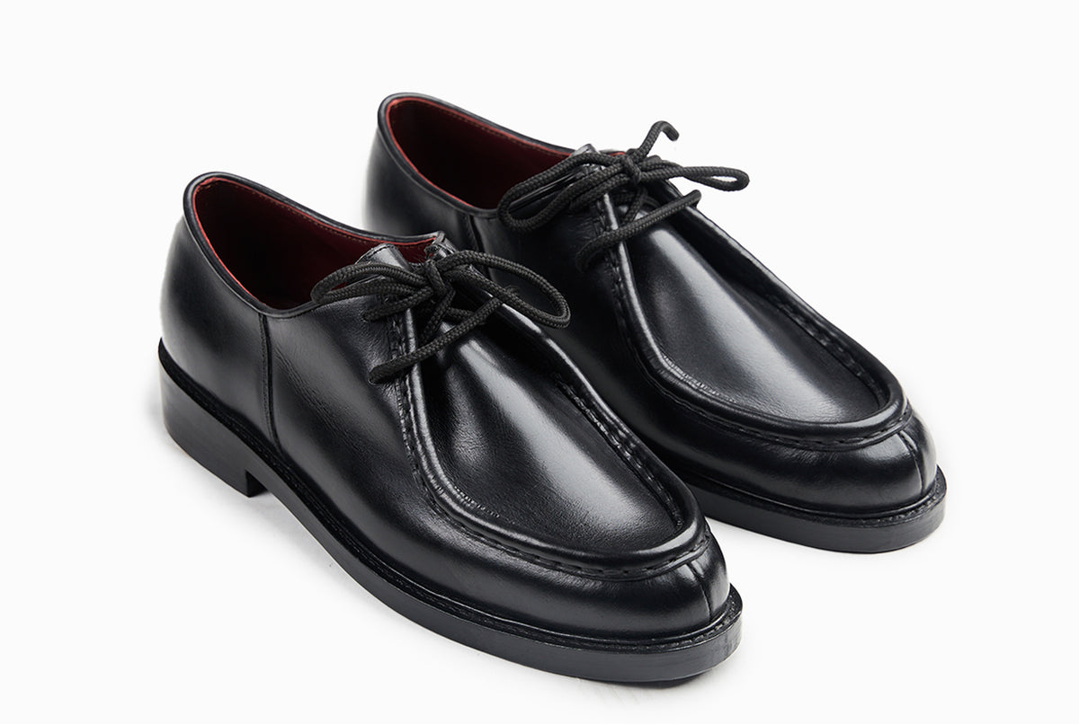 Men's Grand Alpine Derby - Black Noir - Marquina Shoemaker