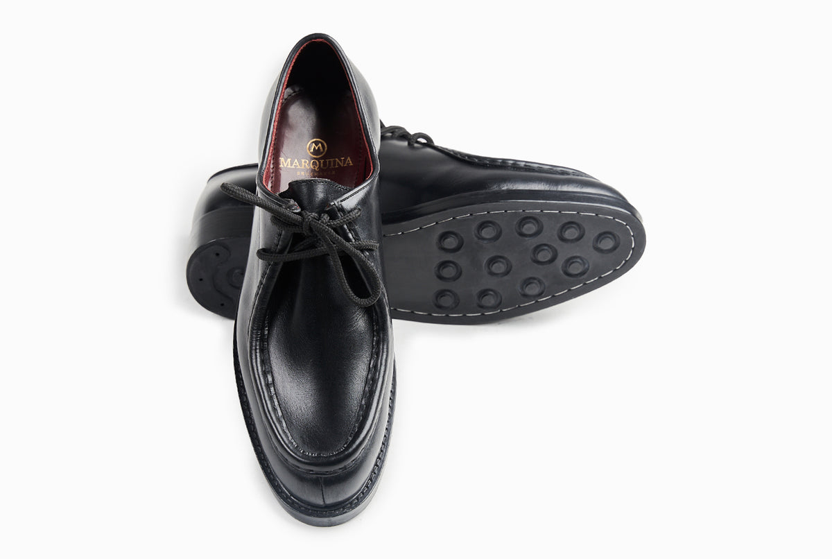 Men's Grand Alpine Derby - Black Noir - Marquina Shoemaker
