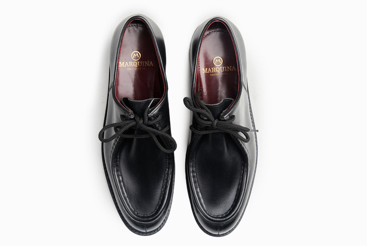 Men's Grand Alpine Derby - Black Noir - Marquina Shoemaker