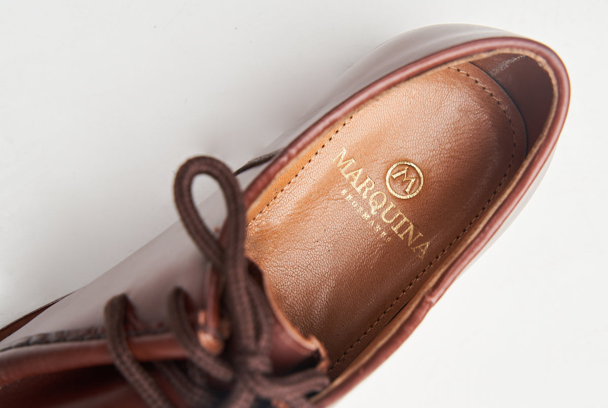 Men's Grand Alpine Derby - Chestnut Brown - Marquina Shoemaker
