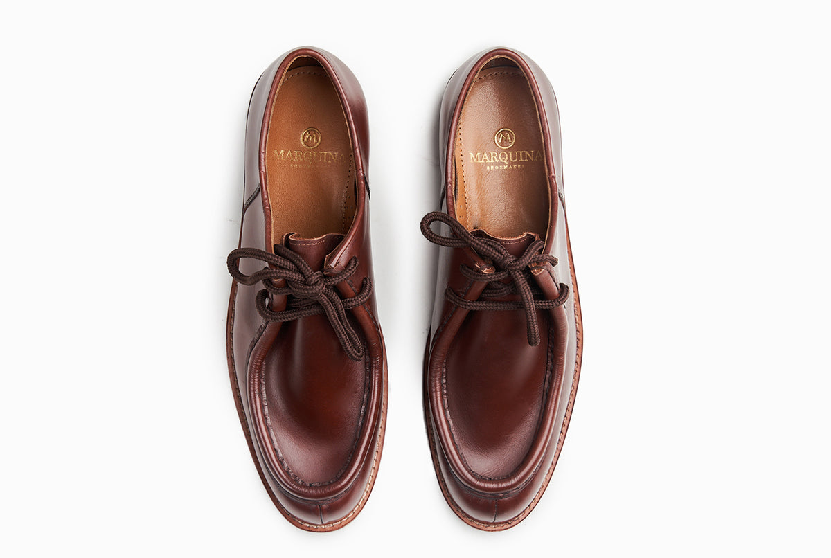 Men's Grand Alpine Derby - Chestnut Brown - Marquina Shoemaker