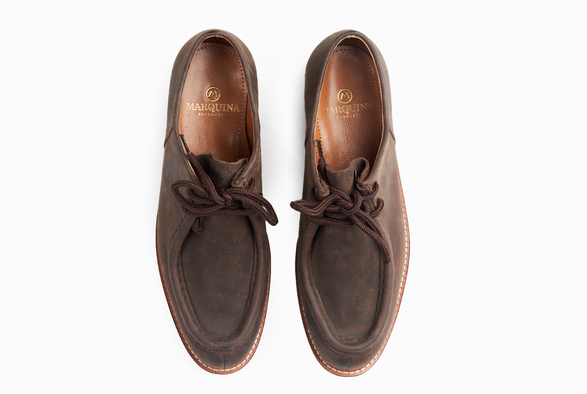 Men's Grand Alpine Derby - Nubuck Brown - Marquina Shoemaker